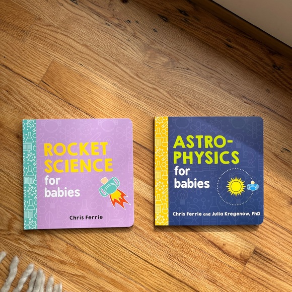 Toys | Baby Science Board Book Set Purple And Blue | Poshmark